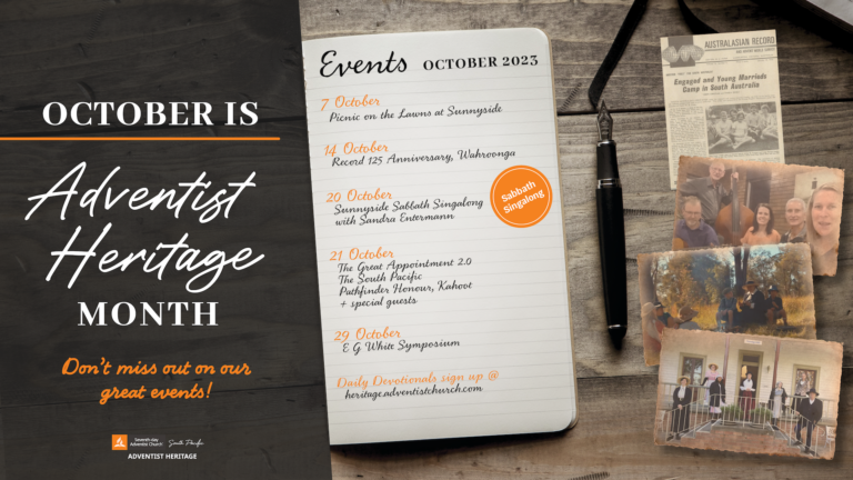 Heritage Month 2023 - Adventist Heritage Centre